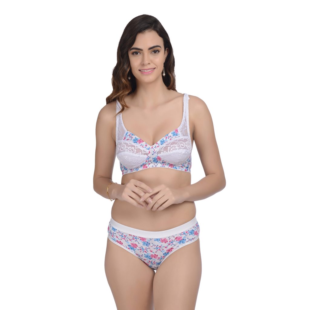 Printed Fancy Bra And Panty Set Welcome To Bandb Enterprises